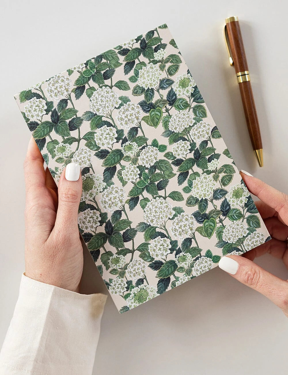 Hydrangea Notepad Jotter | BESPOKE LETTERPRESS – Unveiling Poppy