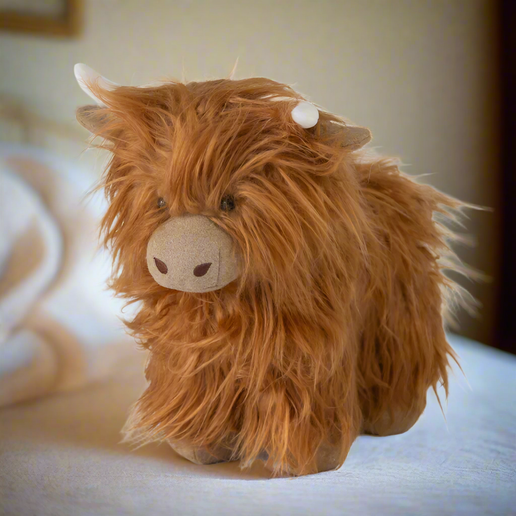 Plush Soft Toys | Mac the Highland Cow – Unveiling Poppy