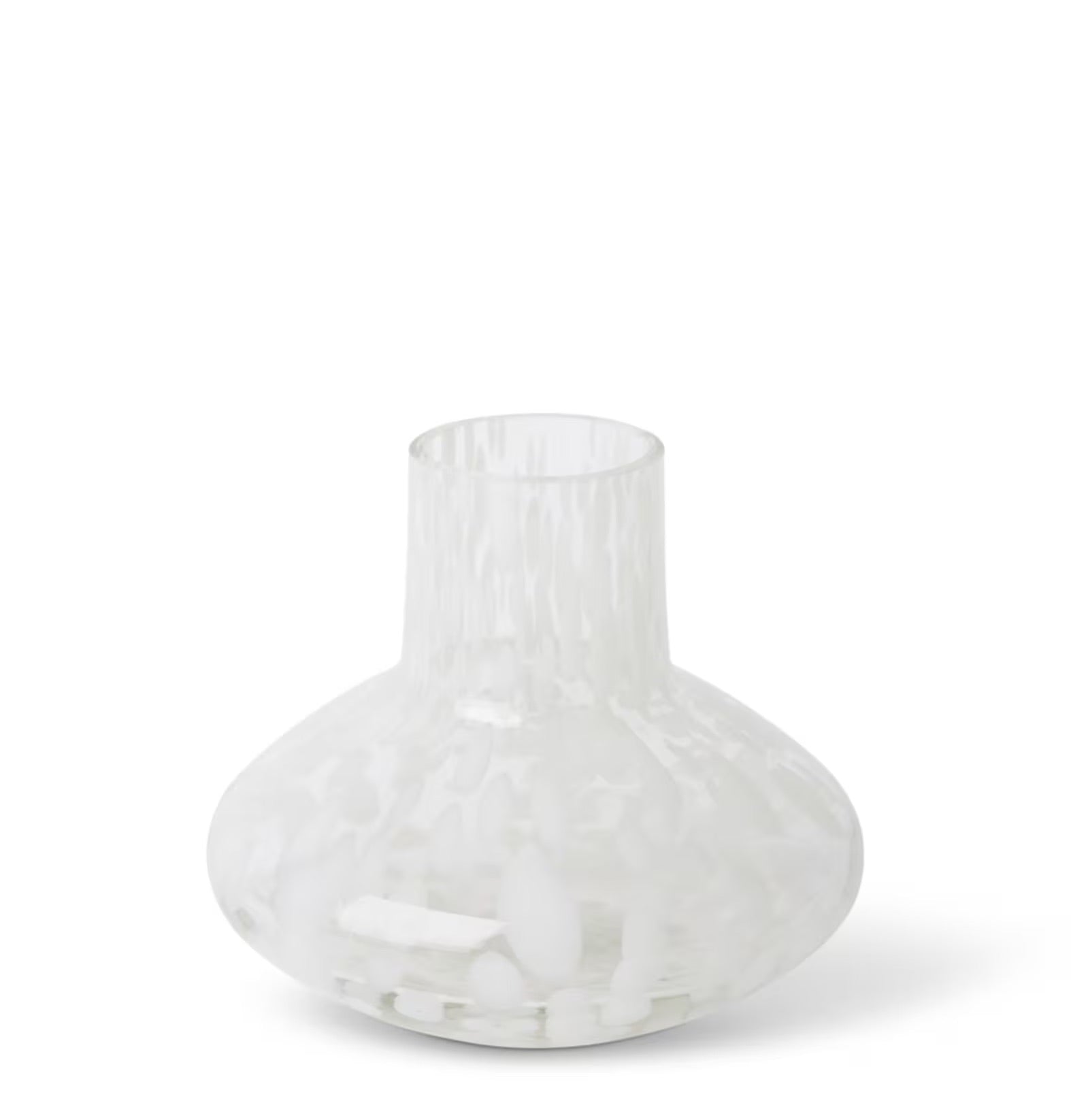 White Glass Vase | Designer Decor – Unveiling Poppy